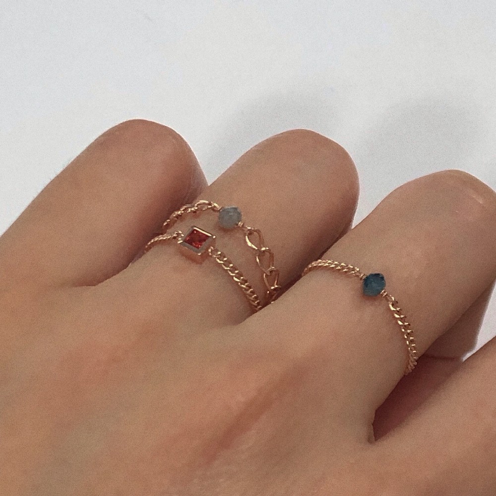 14k Grey rough Diamond Chain