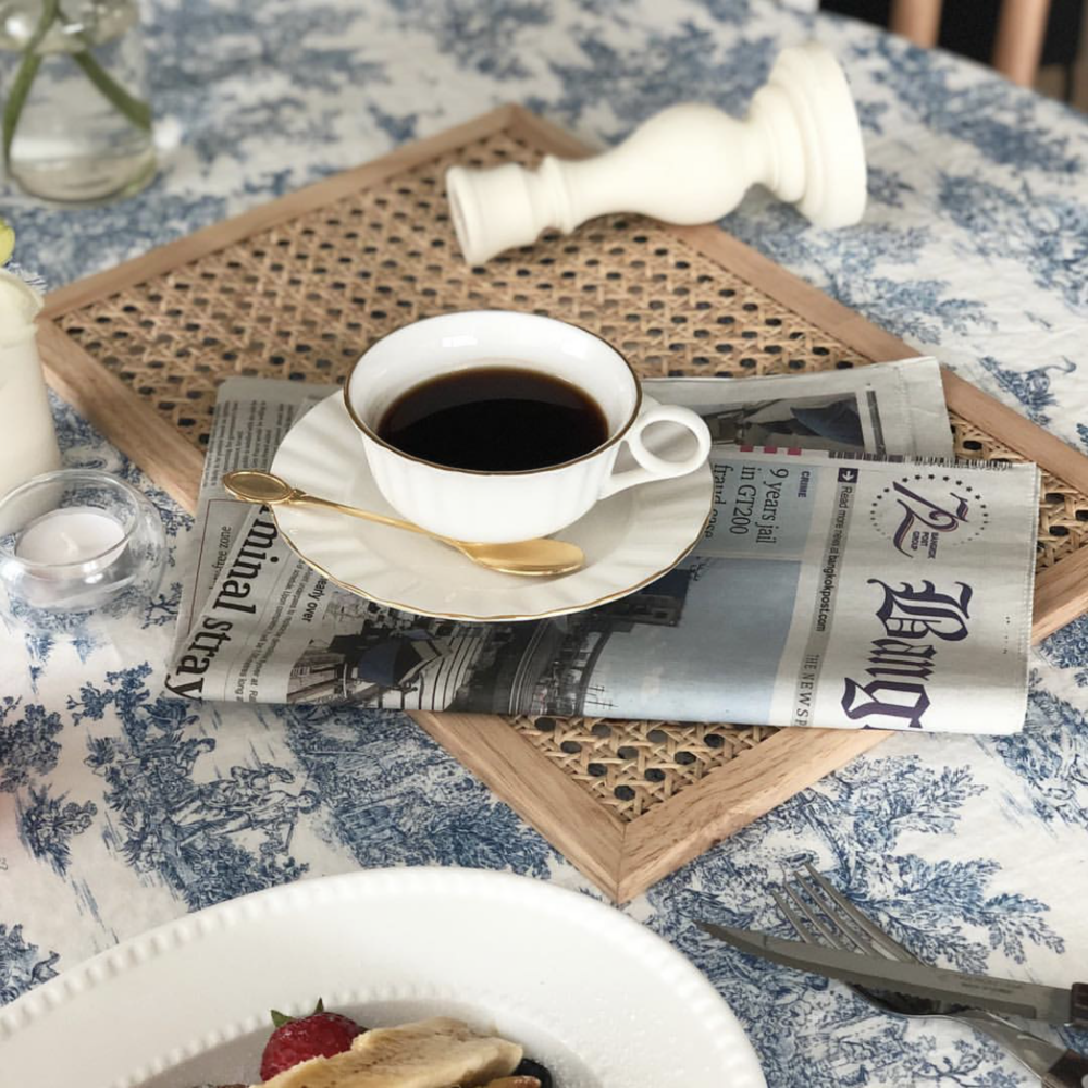 vamir cane table mat (사각 테이블 매트)