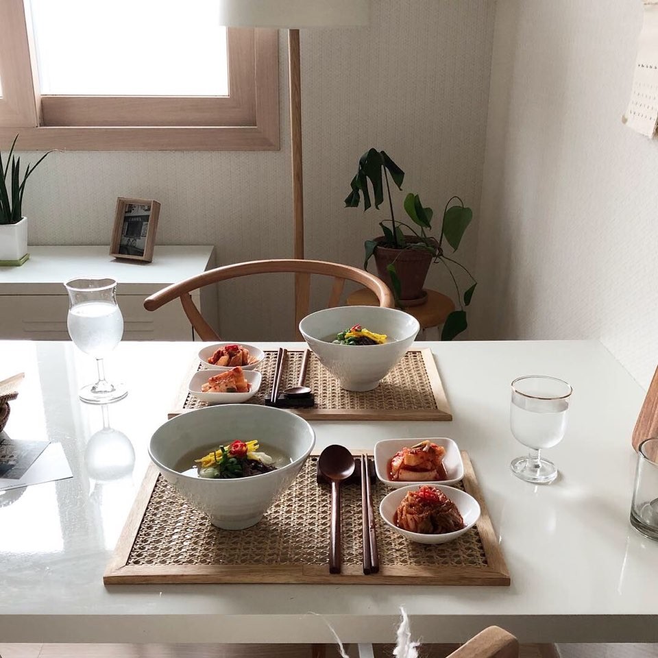 vamir cane table mat (사각 테이블 매트)