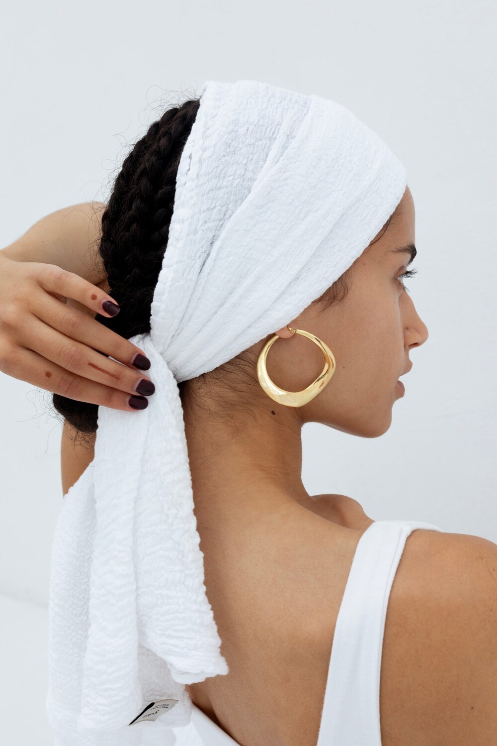 [국내 배송] GABI fabrics - SHASH HEAD SCARF (AFROBLANC)