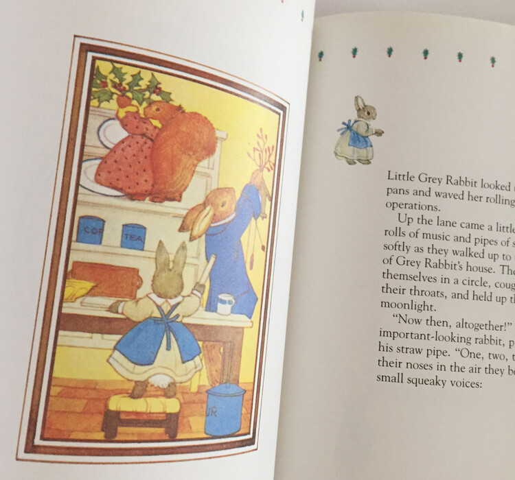 Vintage little grey rabbit's christmas book