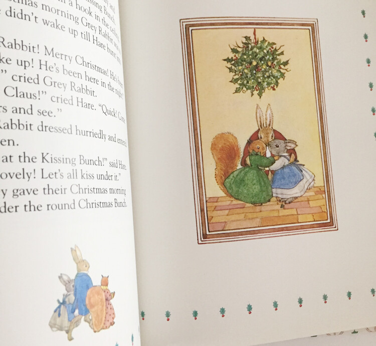 Vintage little grey rabbit's christmas book