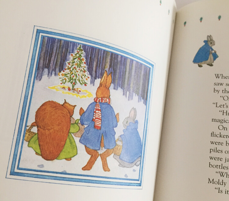 Vintage little grey rabbit's christmas book