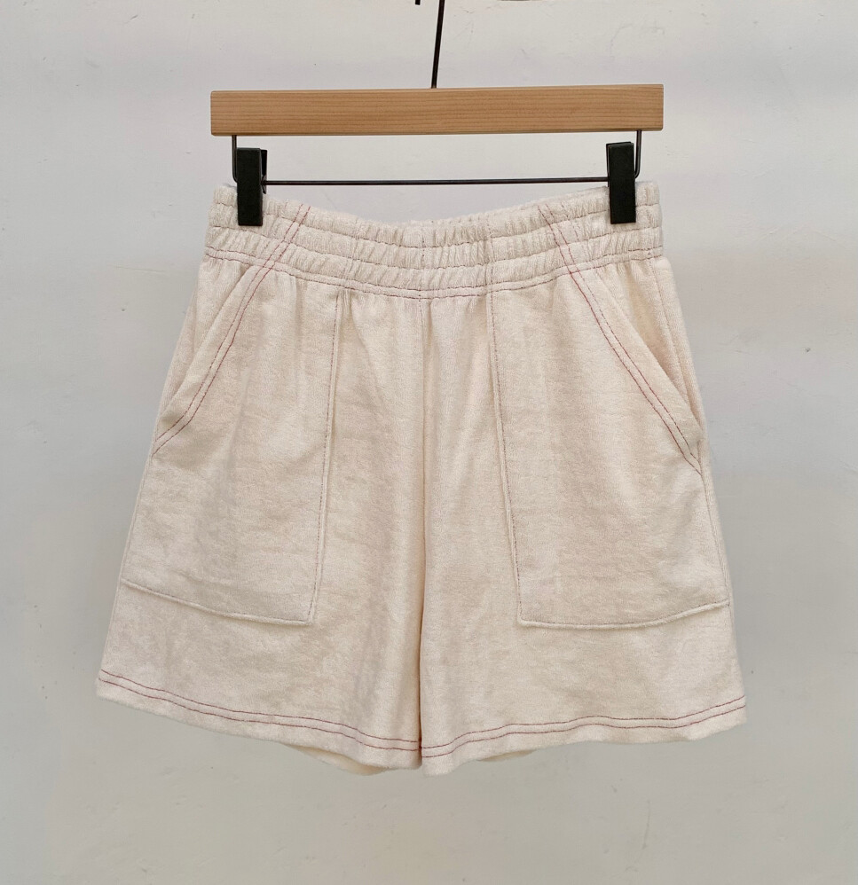 terry shorts / ivory