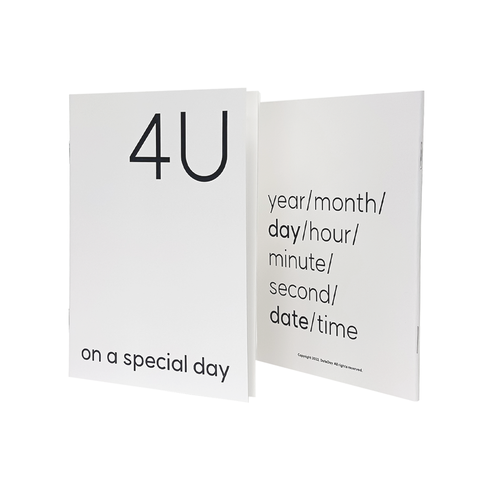 4U planner - Pure white (1month)