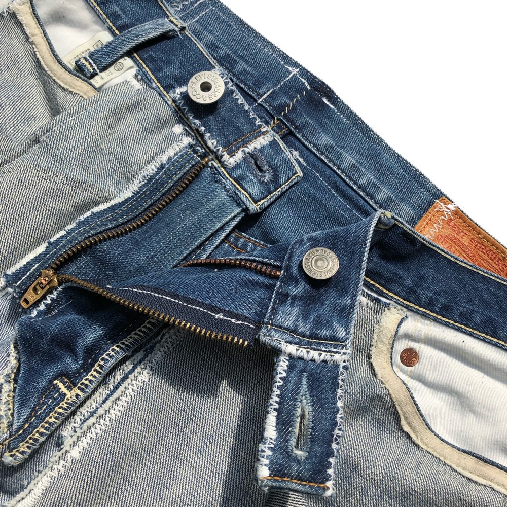 L’ rework denim patchwork jeans CT0018
