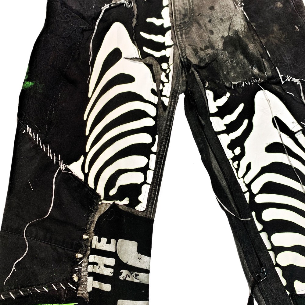 Funk punk patchwork jeans AP0056