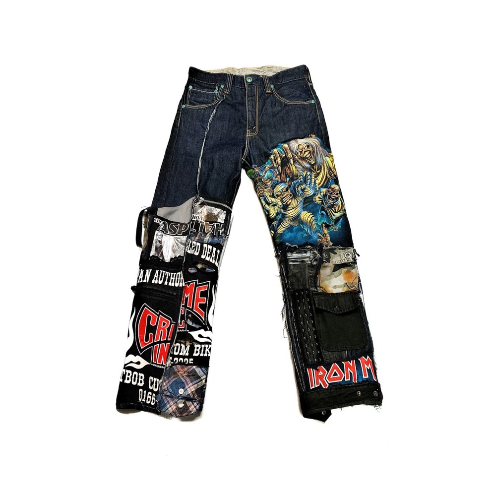 Funk punk patchwork jeans AP0057