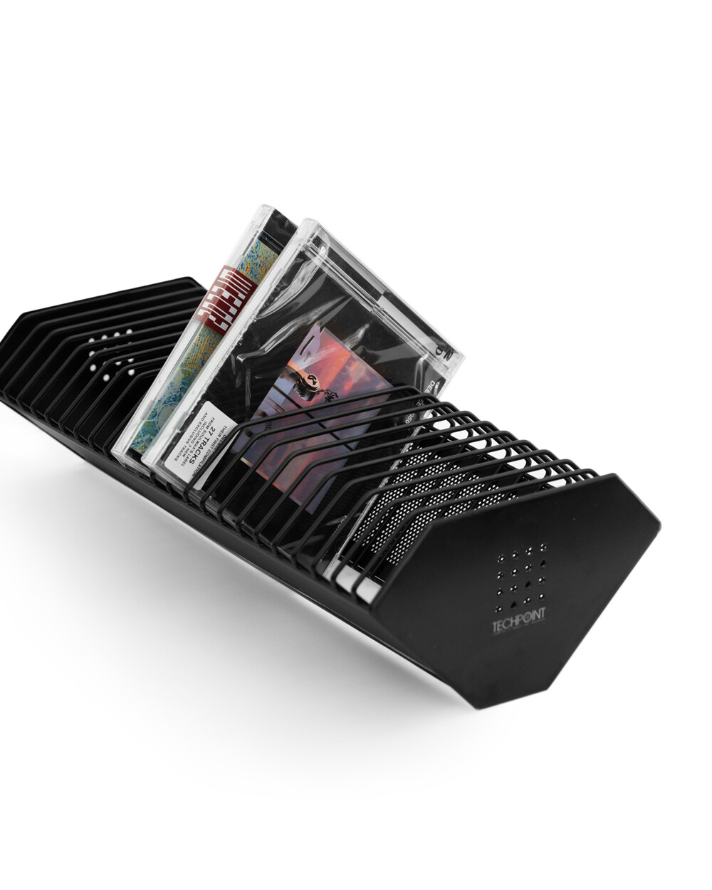 90s Techpoint CD Rack Black