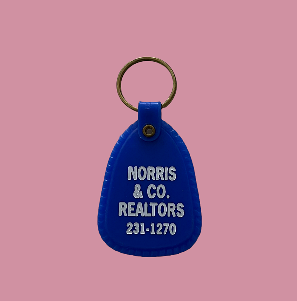 Vintage 90's Key Ring (Blue)