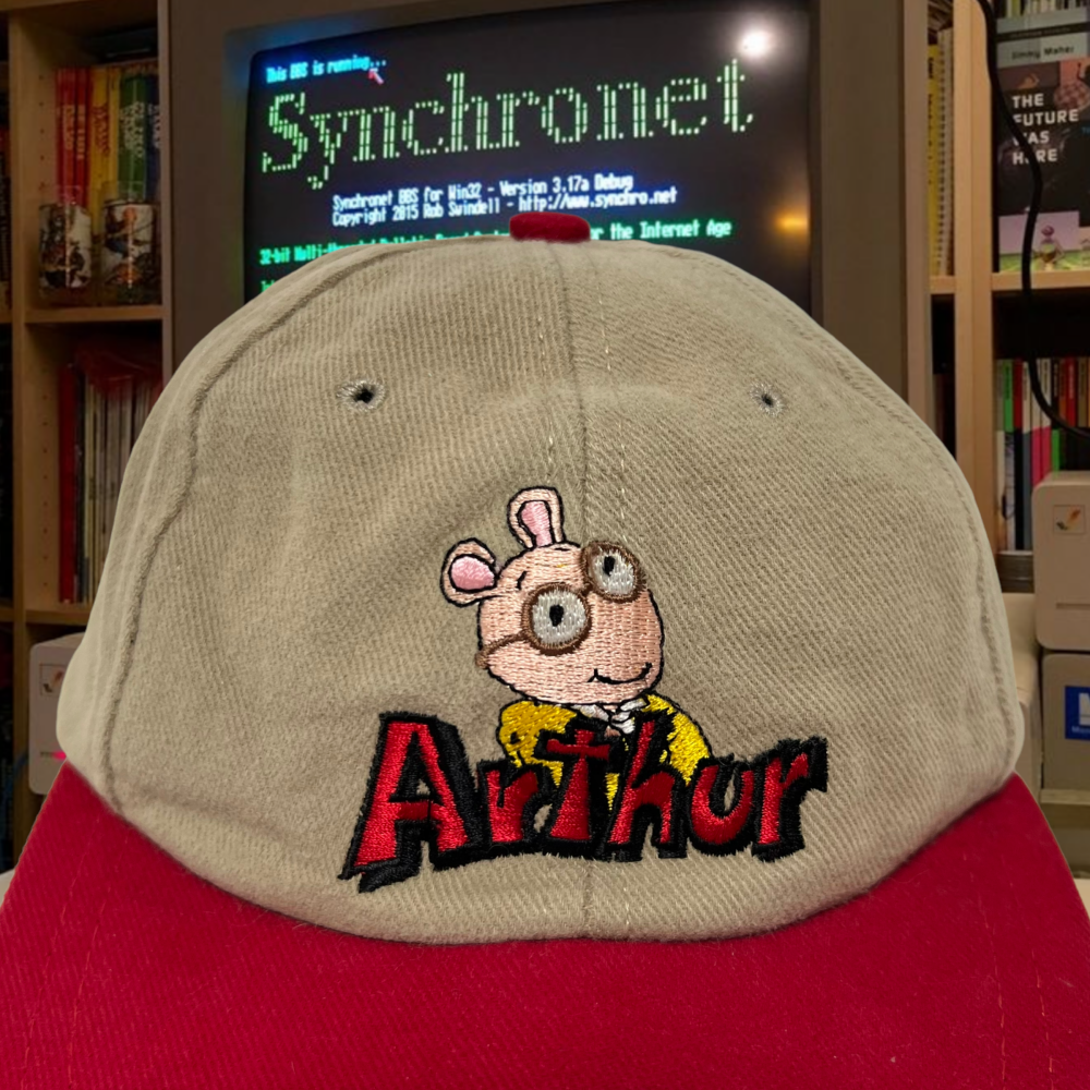 Vintage 90's Kids Arthur Cap (Red)
