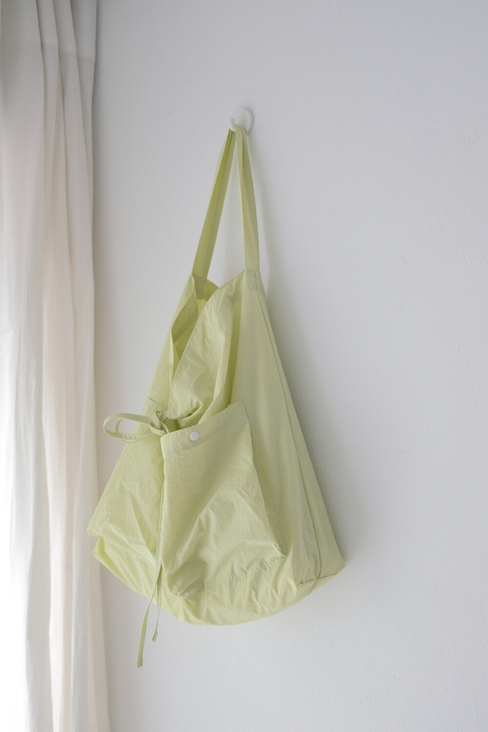 two pockets easy bag (lime)