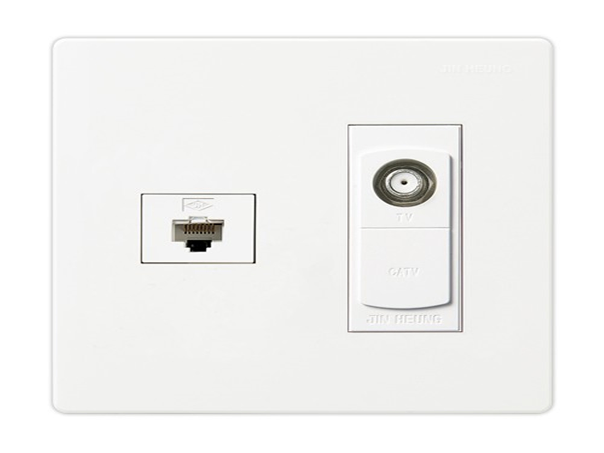 매입콘센트 - CATV 복합8p 1개용/2개용
