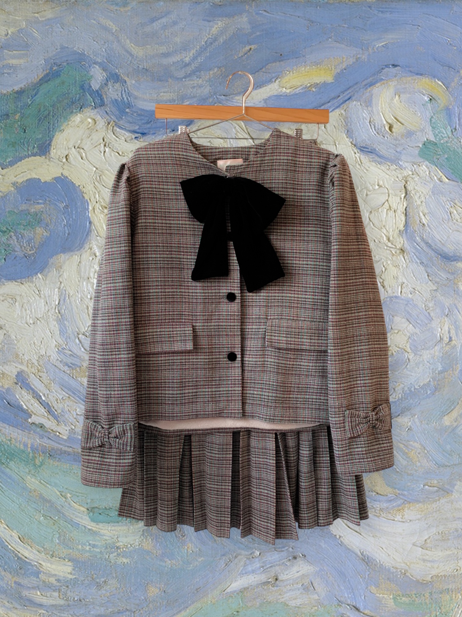 Ribbon Jacket + Long Sk Set-up (JK+SK)