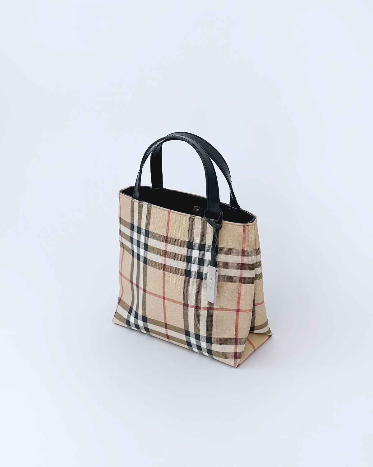 BURBERRY - Nova Check Mini Tote Bag