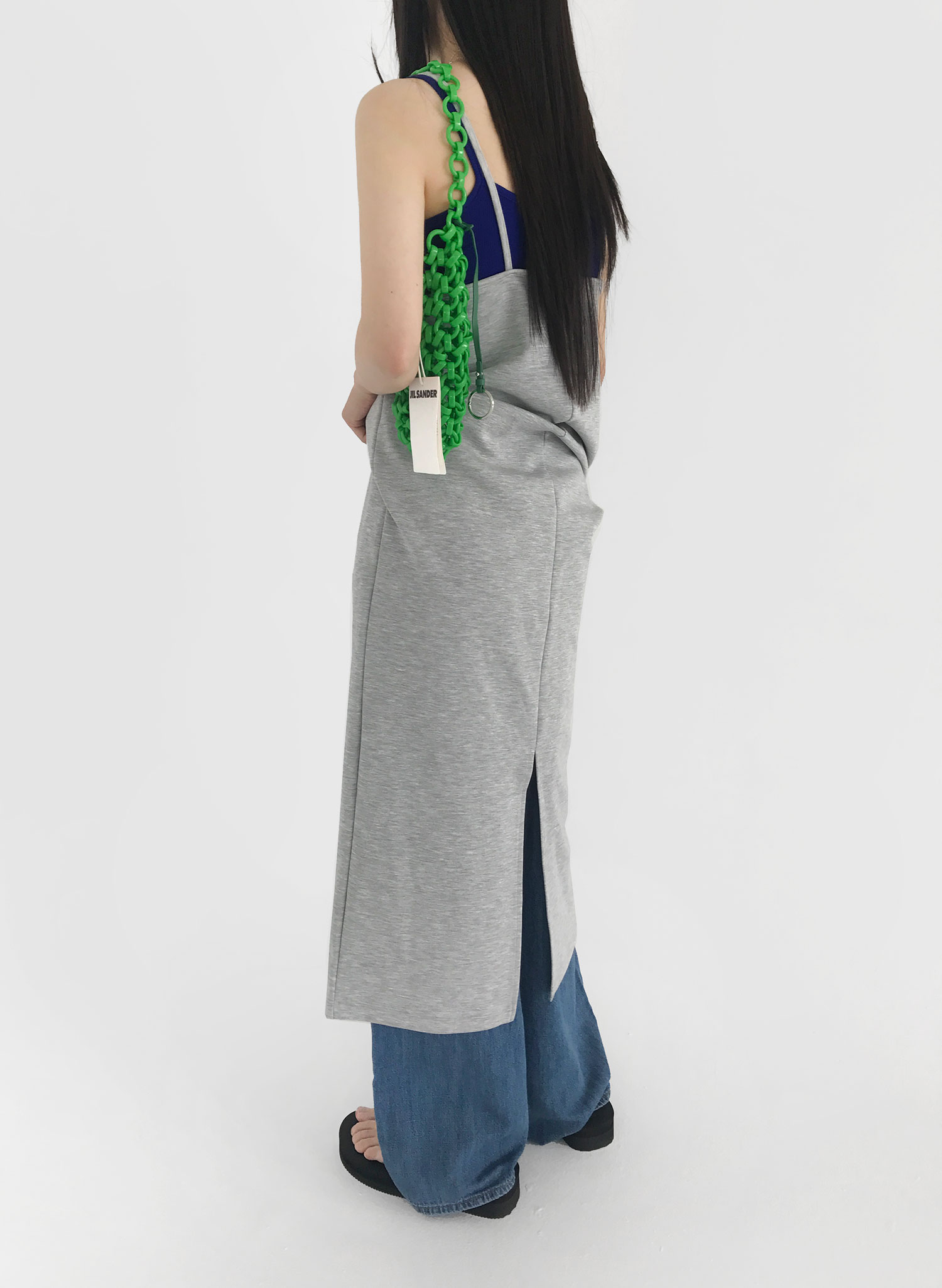 COCO CLASSIC LINE DRESS, LIGHT GREY (2C)