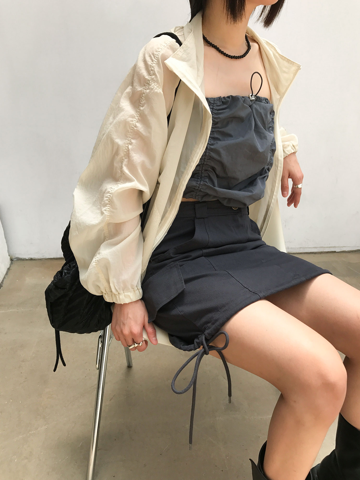 SHADOW LIGHT WIND-BREAKER, BUTTER (2C)