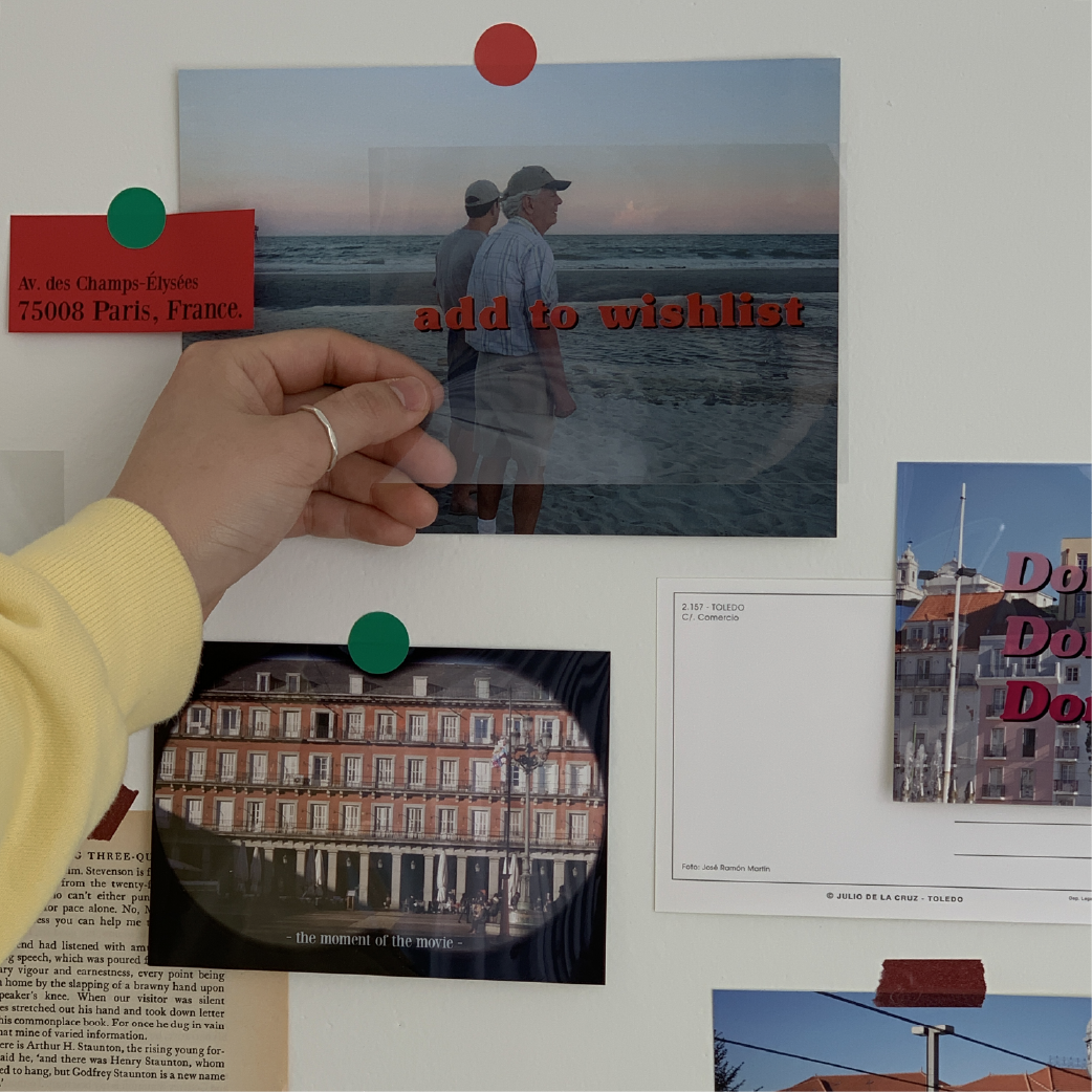 Layered, Moment postcard set