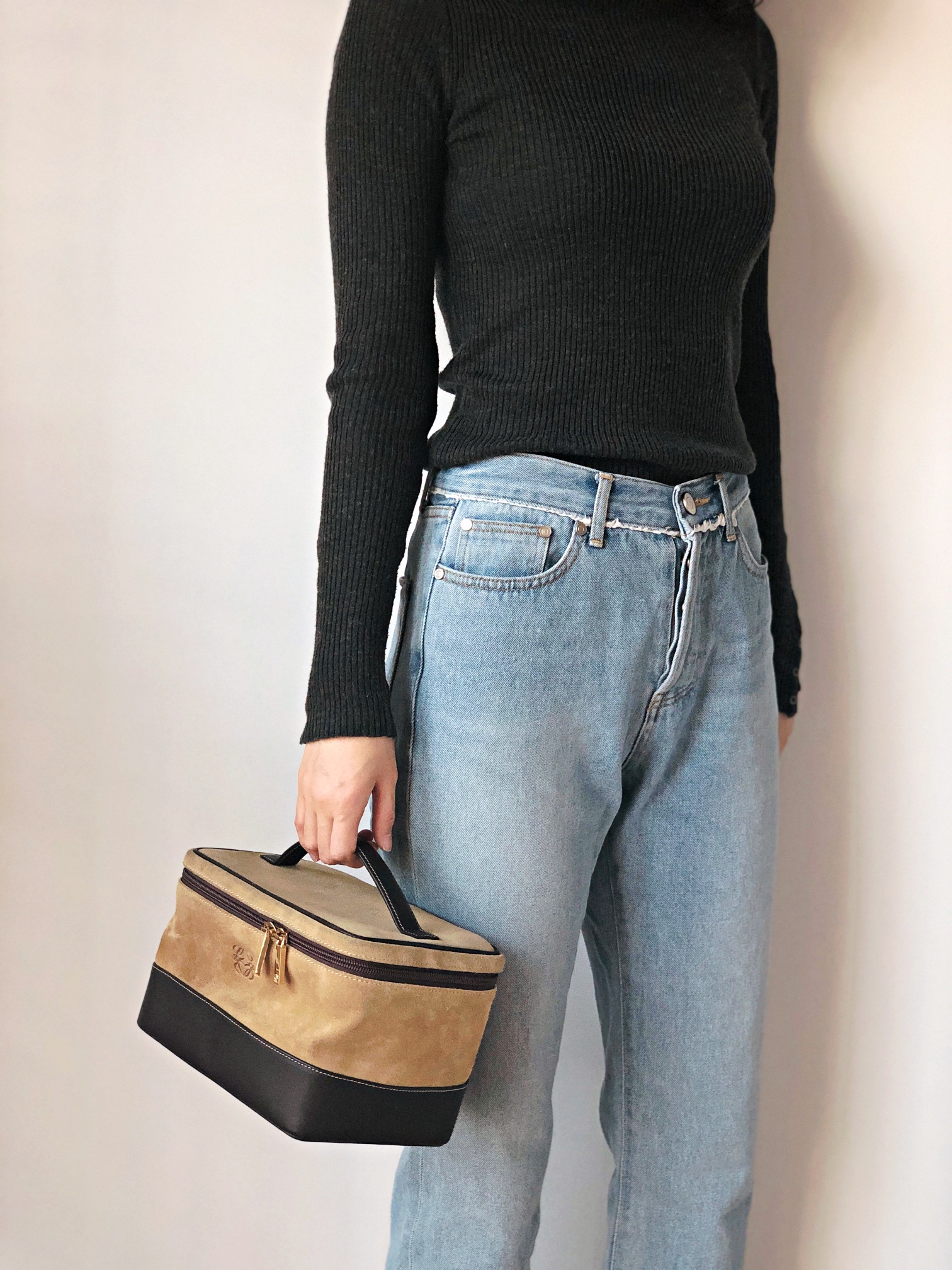 LOEWE Anagram Suede Vanity Bag