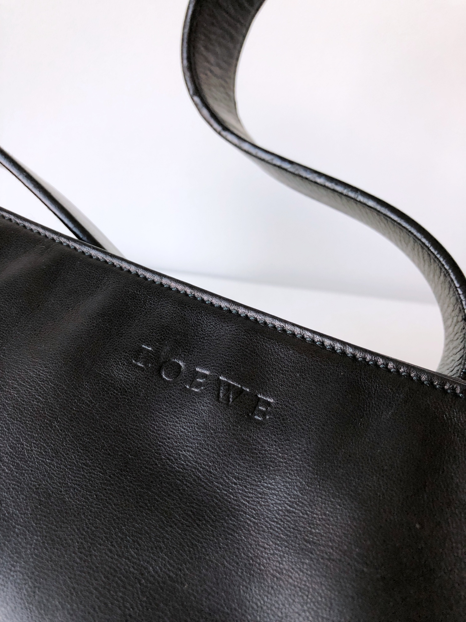 LOEWE Logo Leather Shoulder Bag