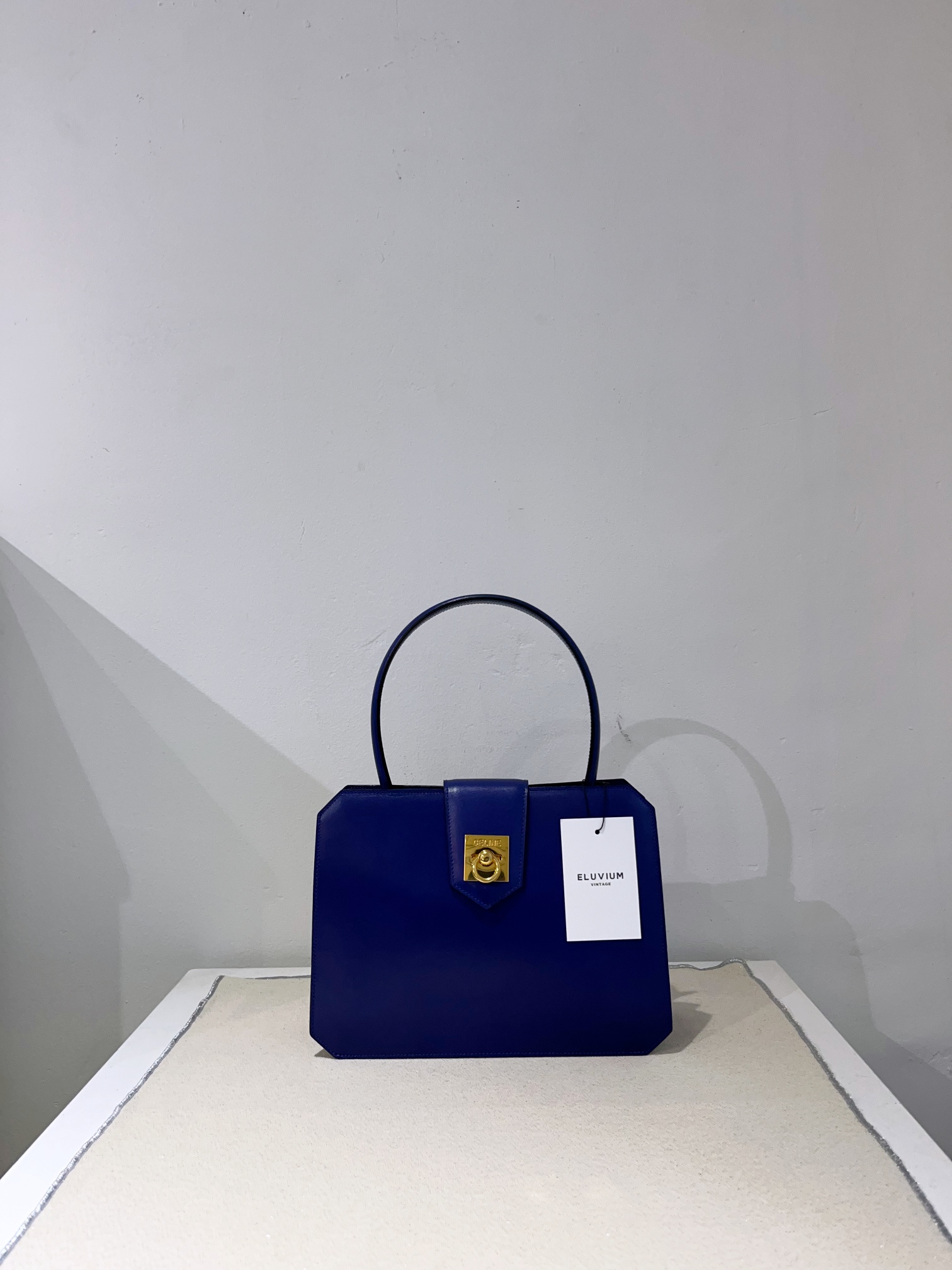 CELINE Square Lock Top Handle Bag