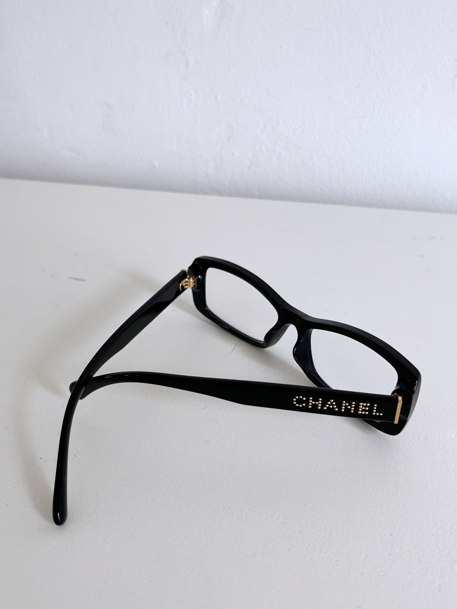 CHANEL Lettering Logo Square Glasses