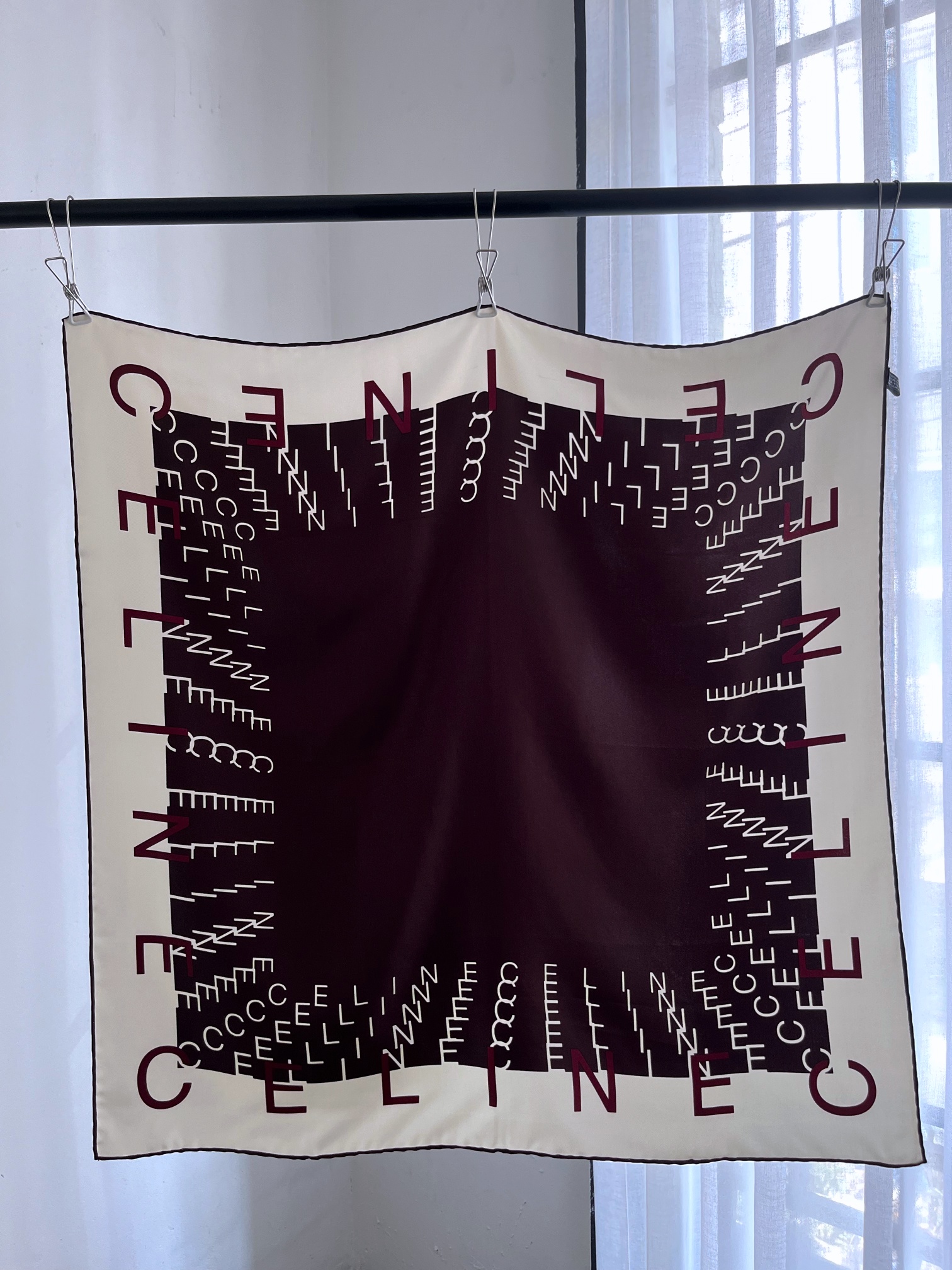 CELINE Lettering Logo Scarf