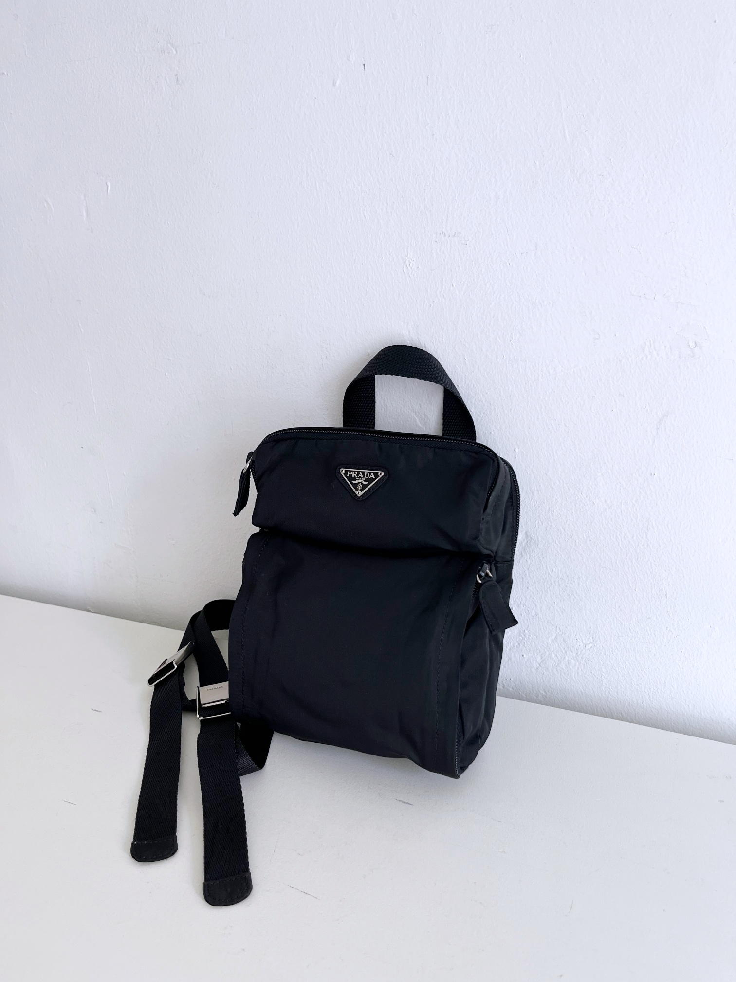 PRADA Pocket Detail Pocono Mini Backpack