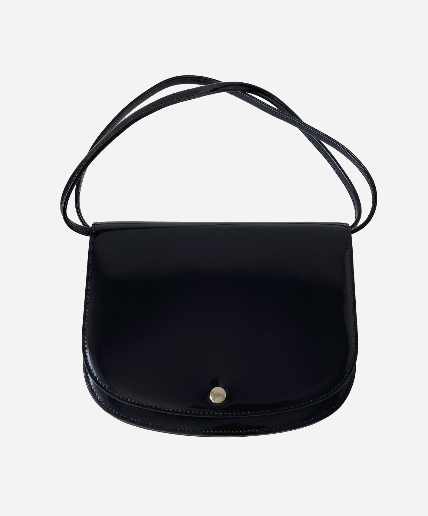 Classic D Flap Bag - black