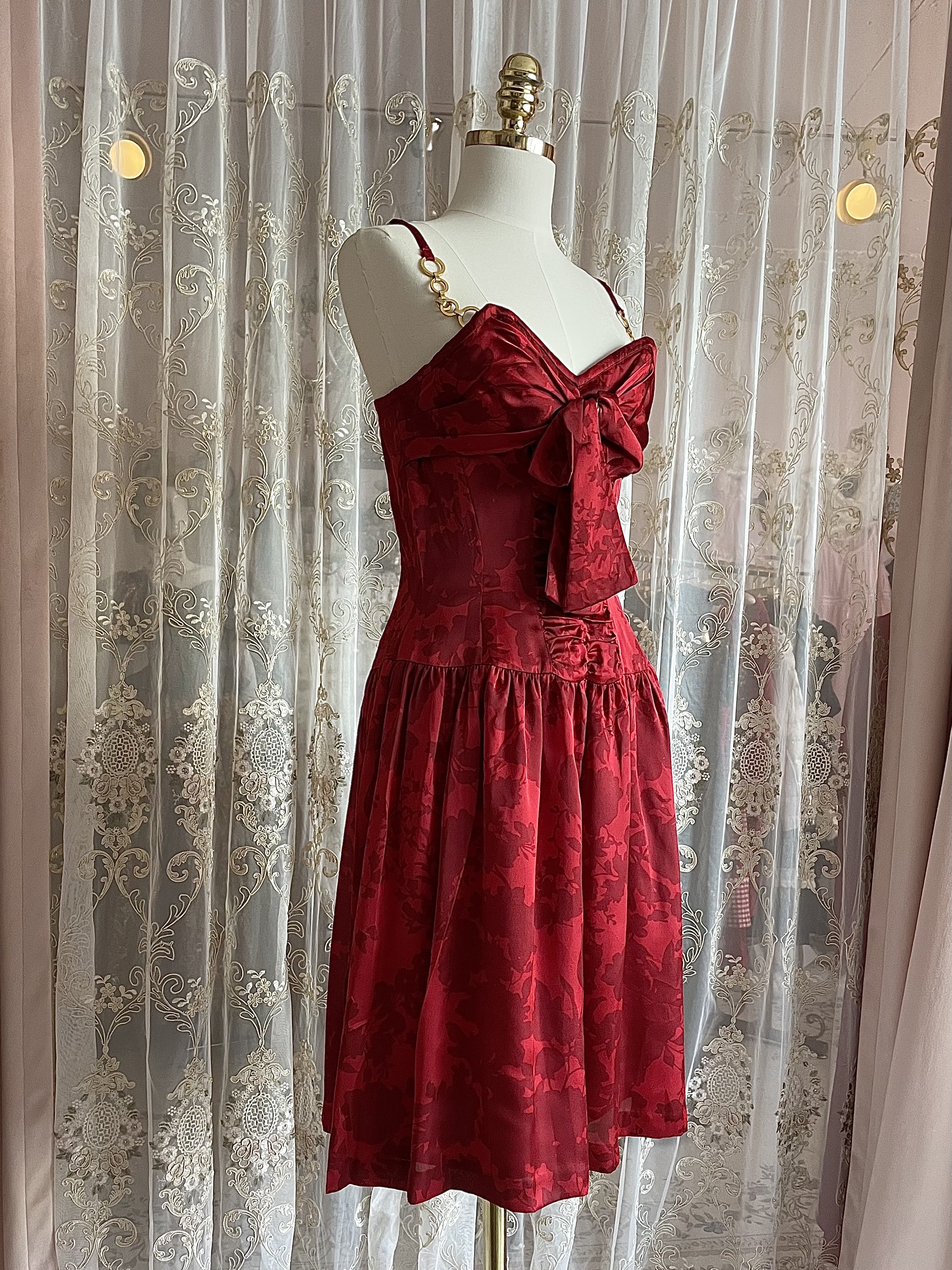 Red Bustier Corset Dress