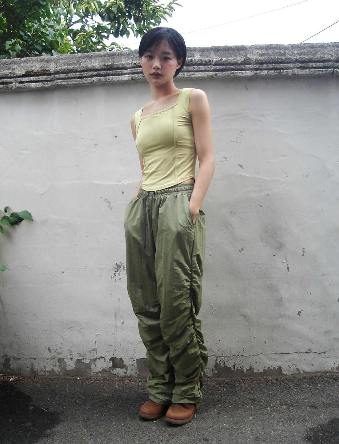 Shirring String Pants
