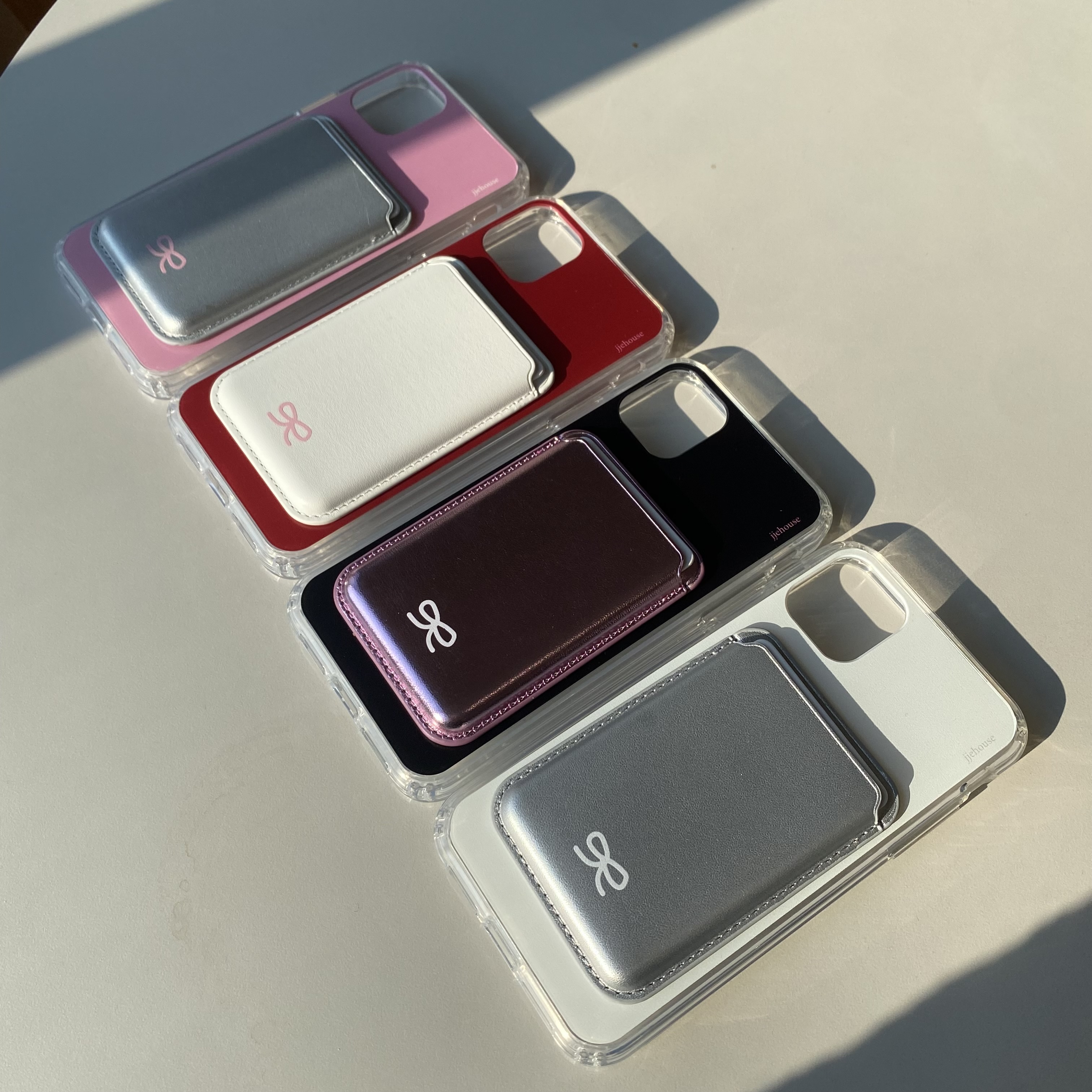 colorful phone case & card case set