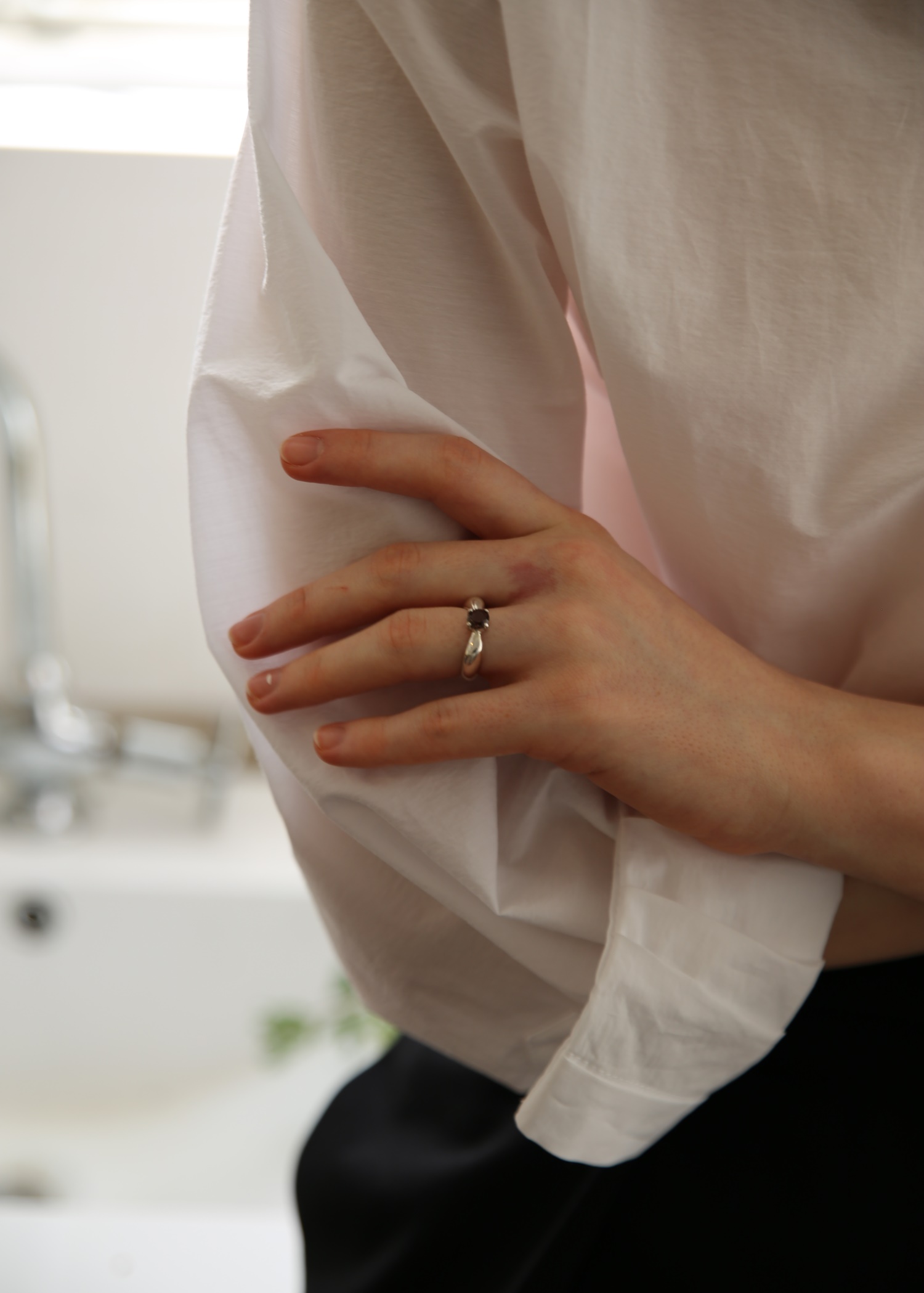 AGNES RING(Smoky Quartz)