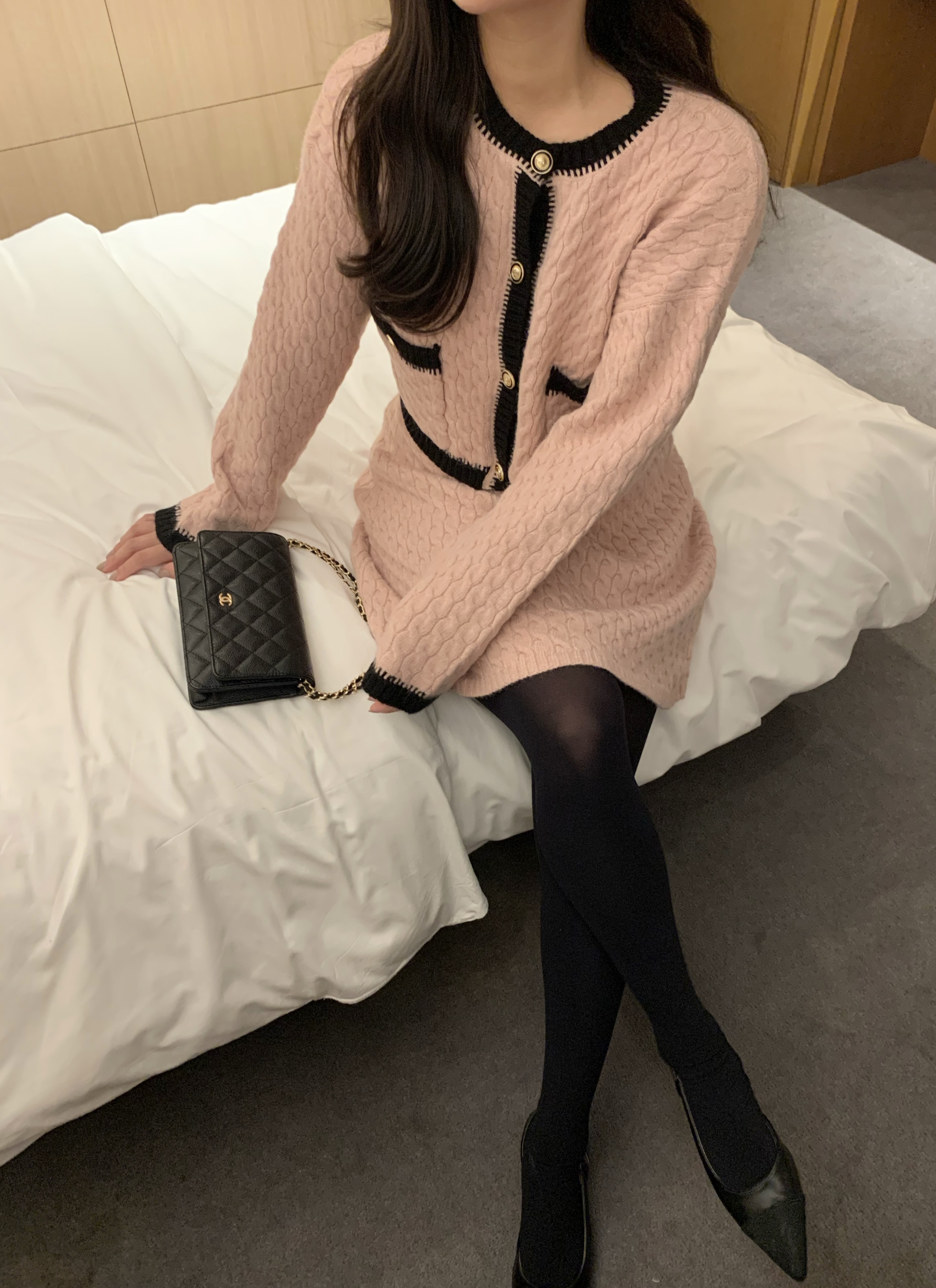 tweed knit set 2color