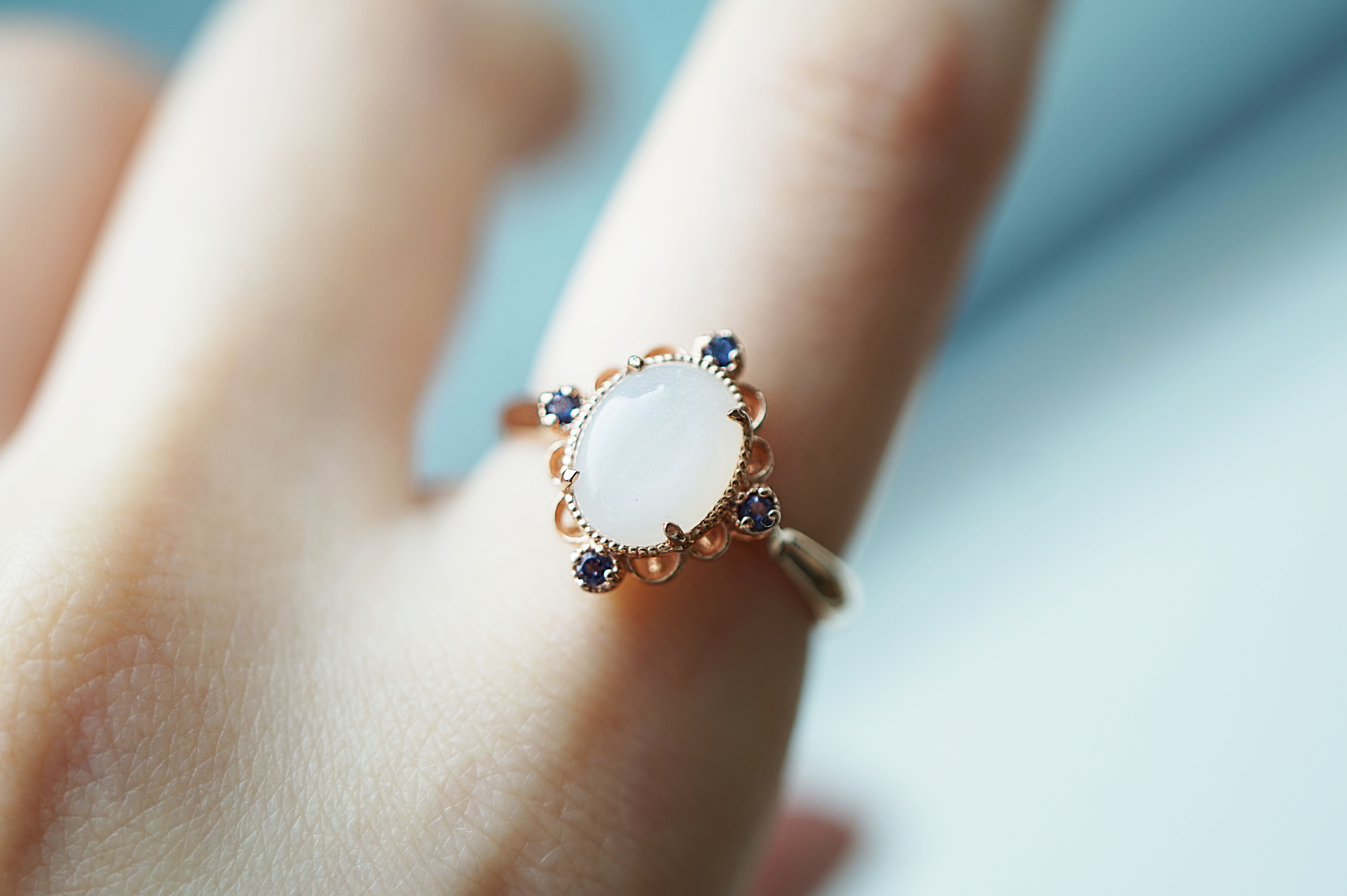 Moonstone Aladdin Ring