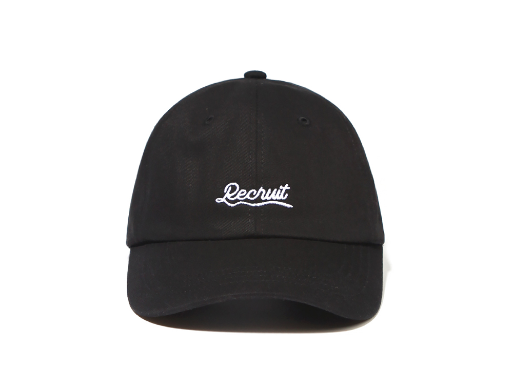 RECRUIT CURVED CAP-BLACK