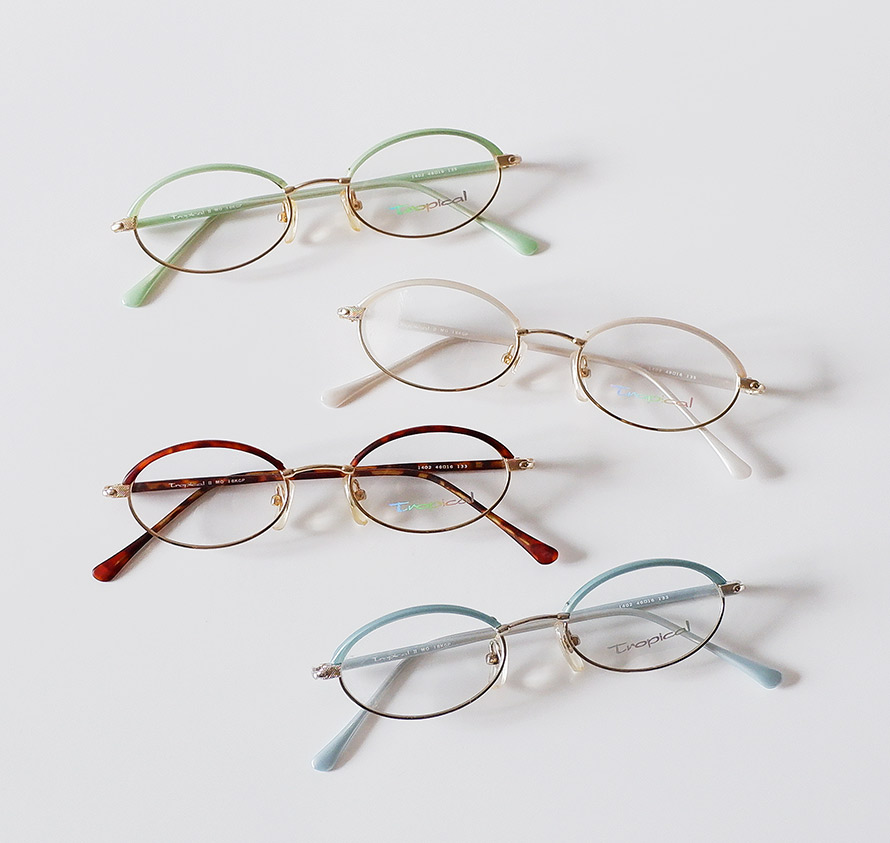 tropical mini glasses