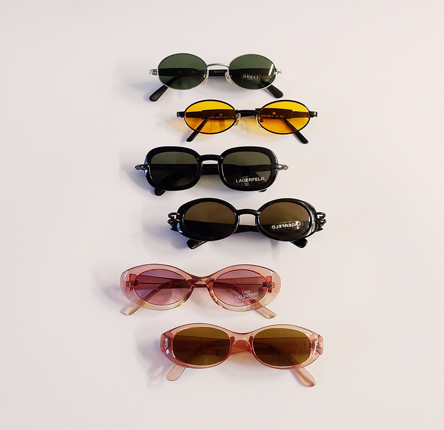  6 High end Vintage Sunglasses