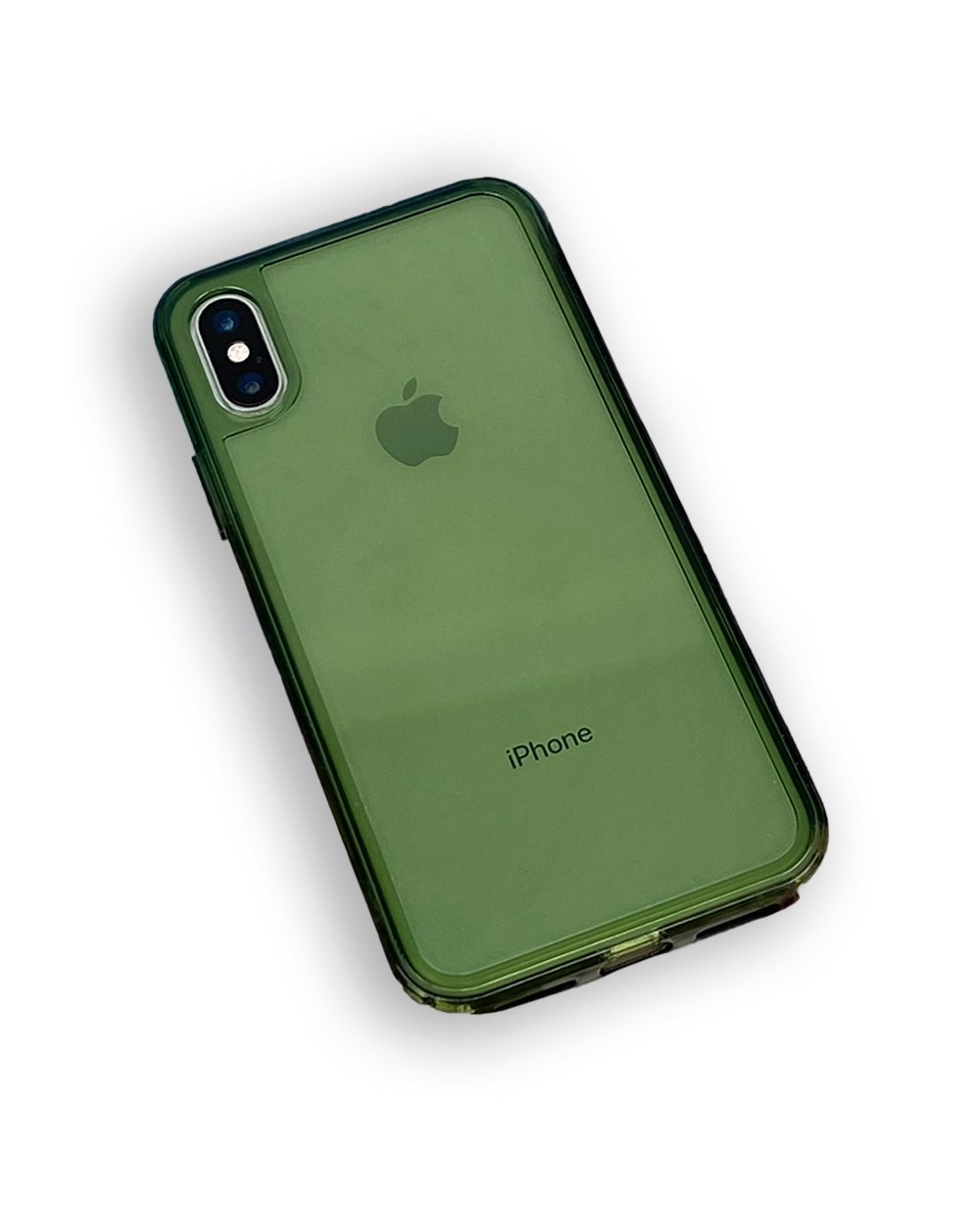i phone jelly case (green)