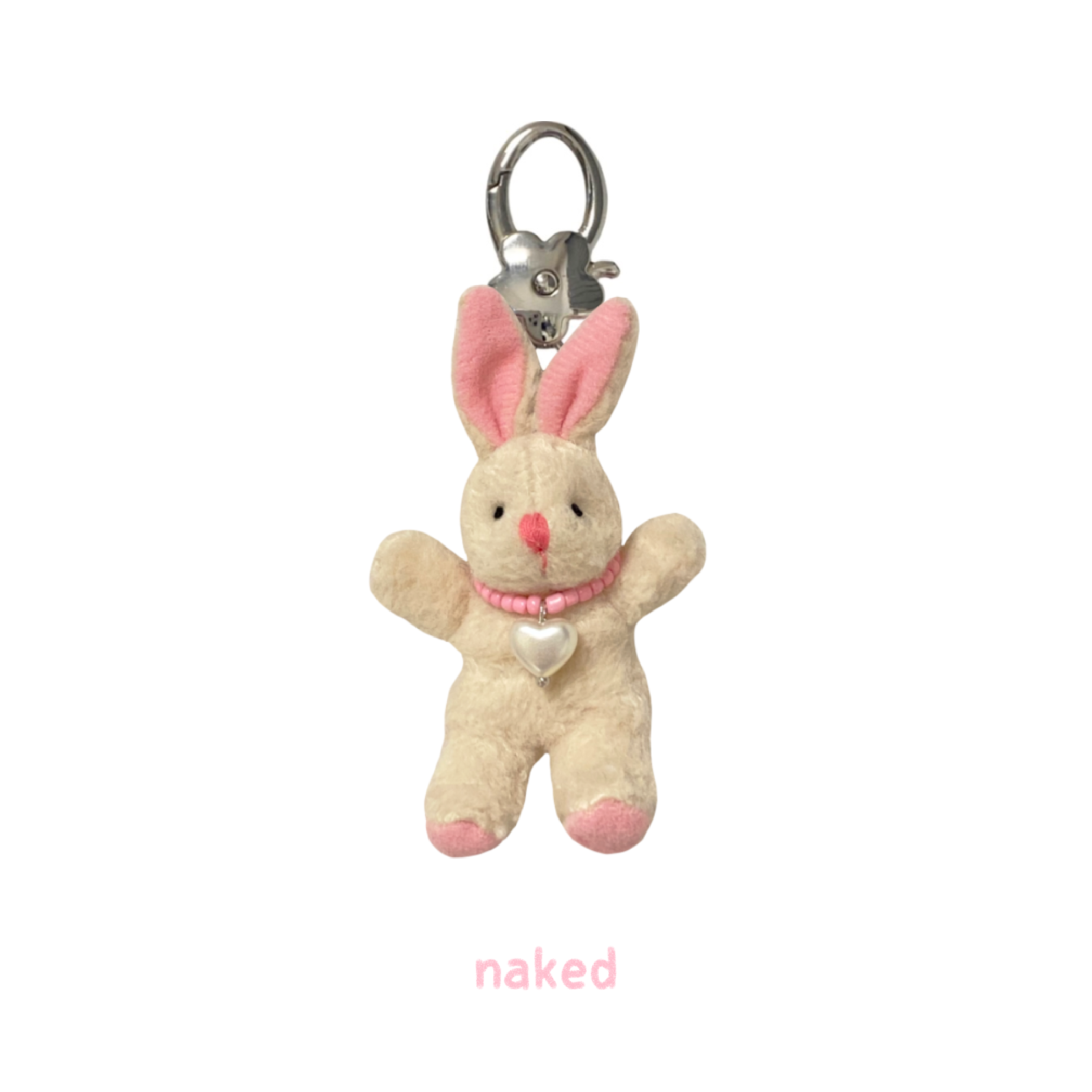naked rabbit keyring