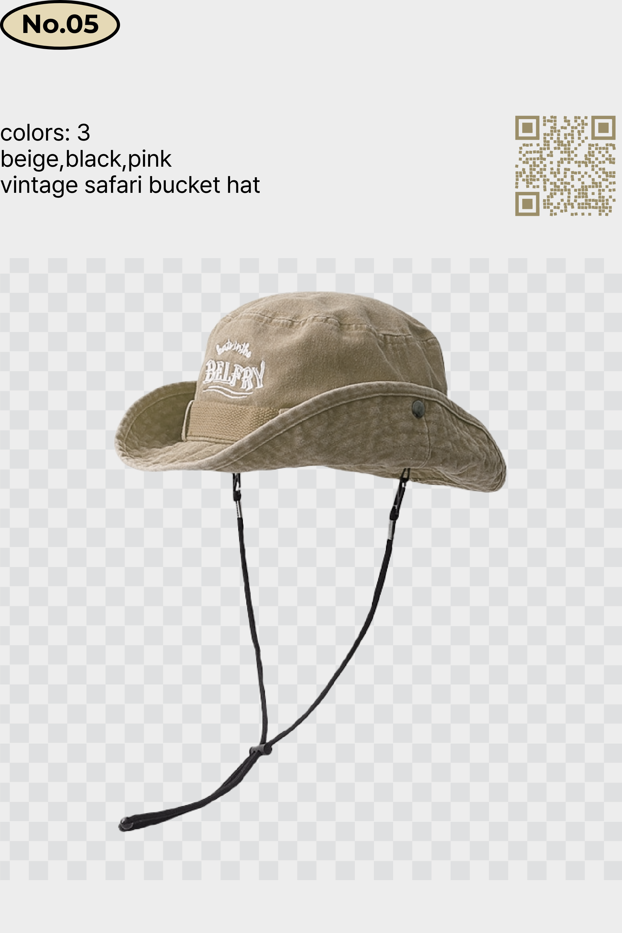 vintage safari bucket hat