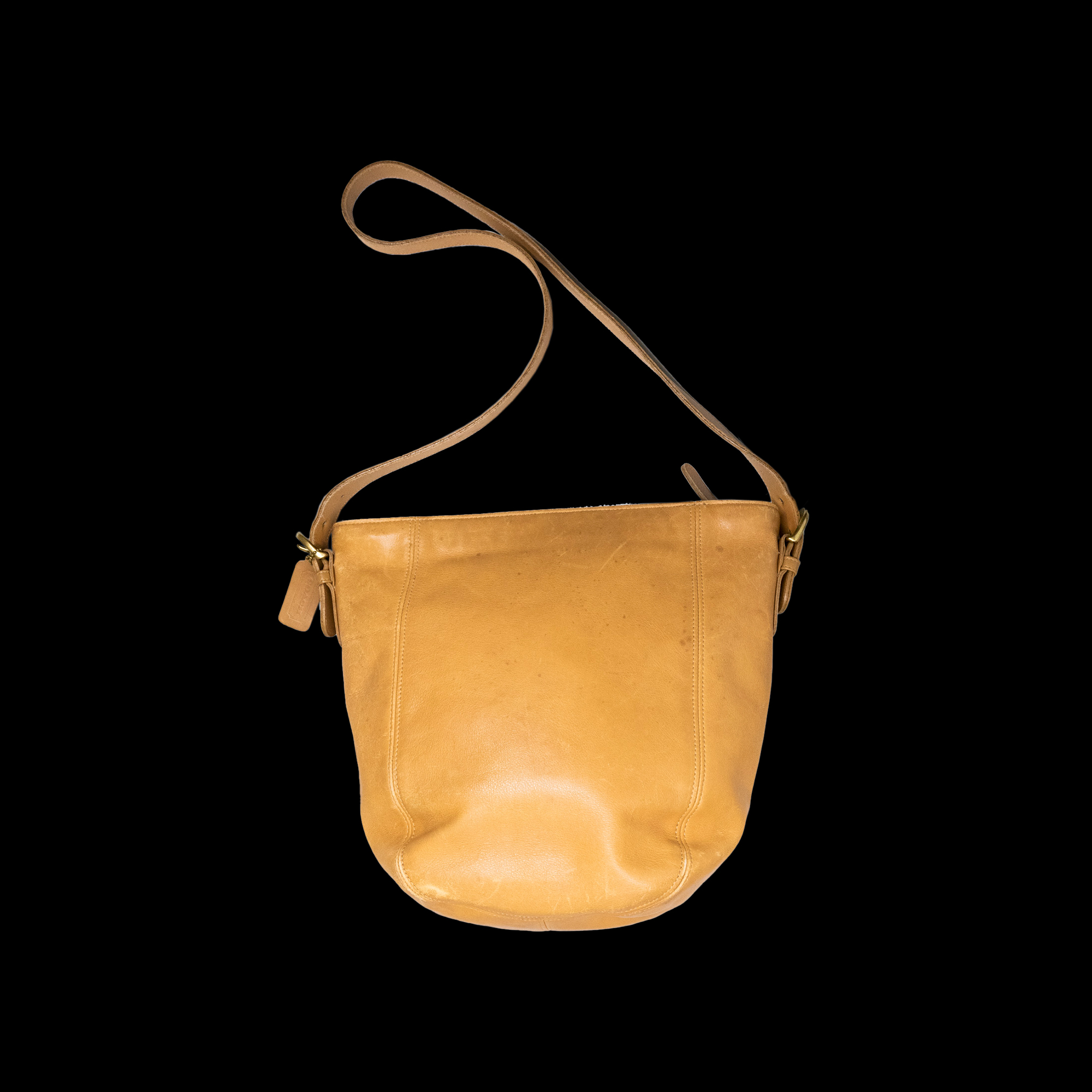 COACH - 104 Duffle Bag (Beige, Leather)