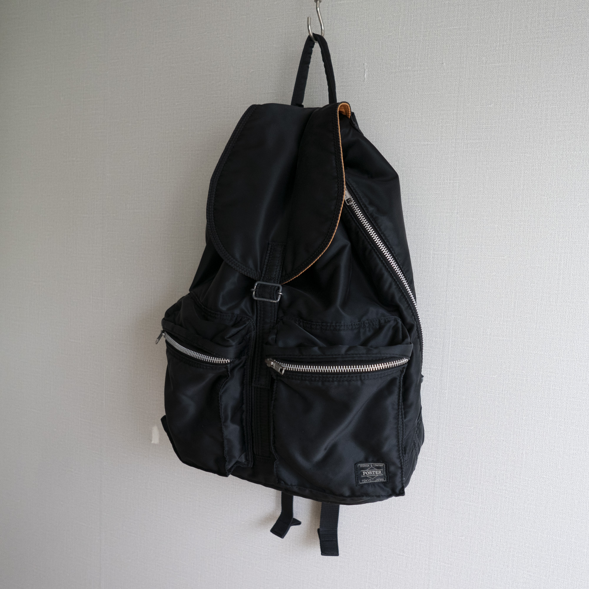PORTER TANKER - RUCKSACK (zipper ver, Black)
