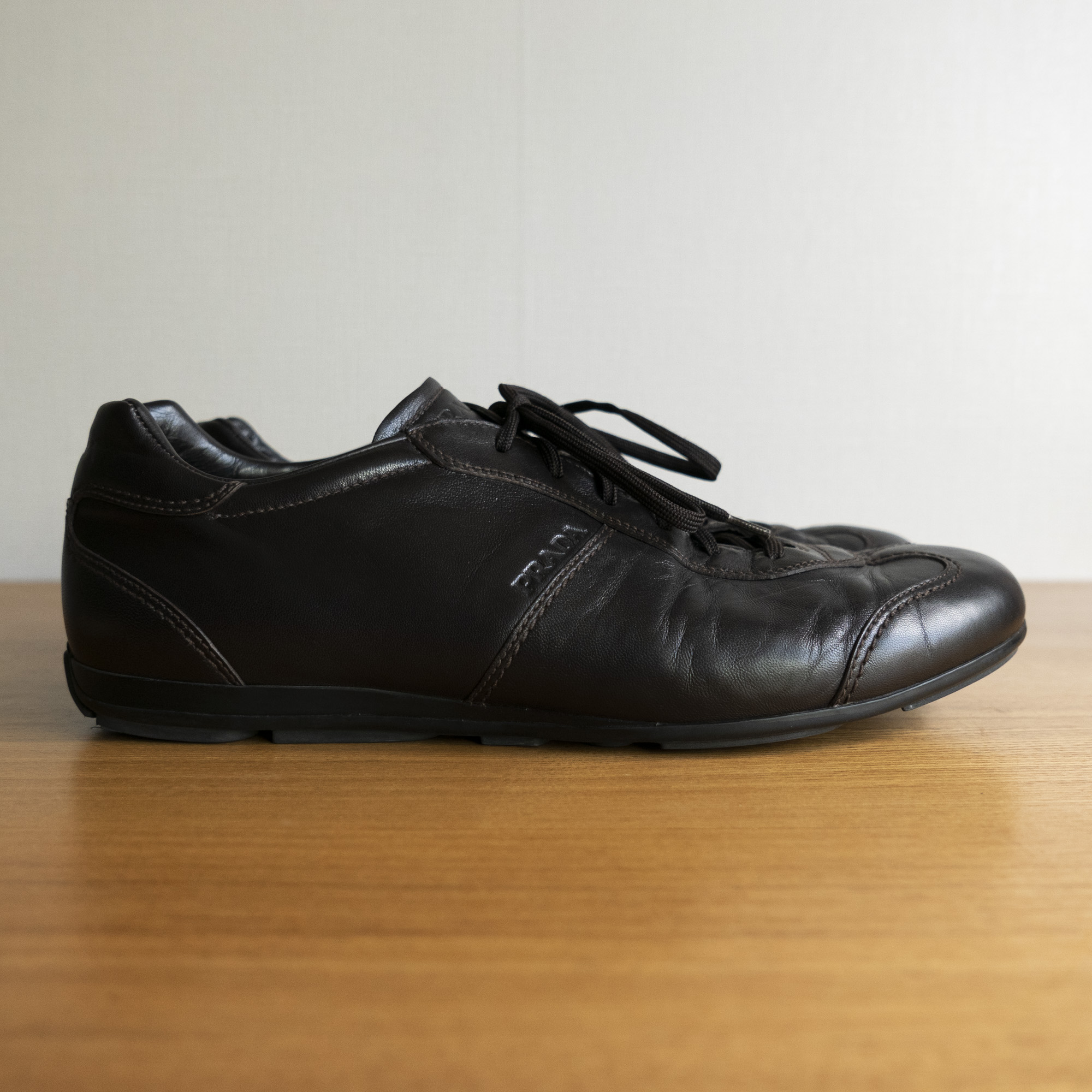 PRADA SPORT - All Leather Sneakers (Deep Mahogany) | 9 (about 275mm)
