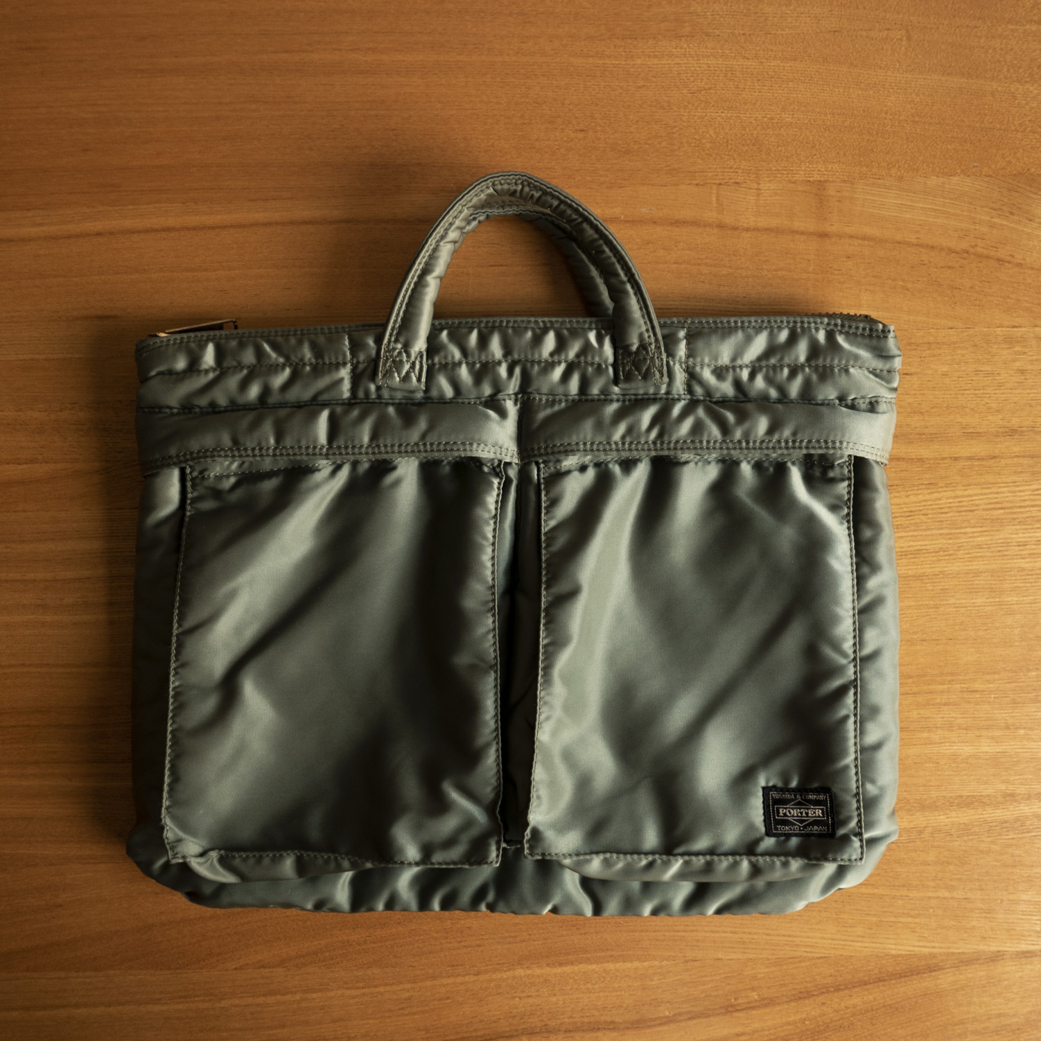 PORTER TANKER - SHORT HELMET BAG S (Khaki)