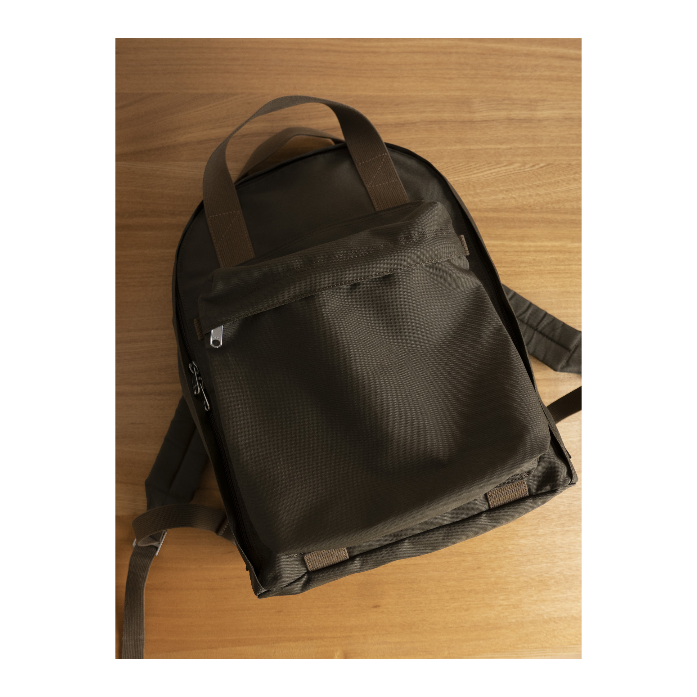 MHL. - Nylon Tote Backpack (Deep Brown)