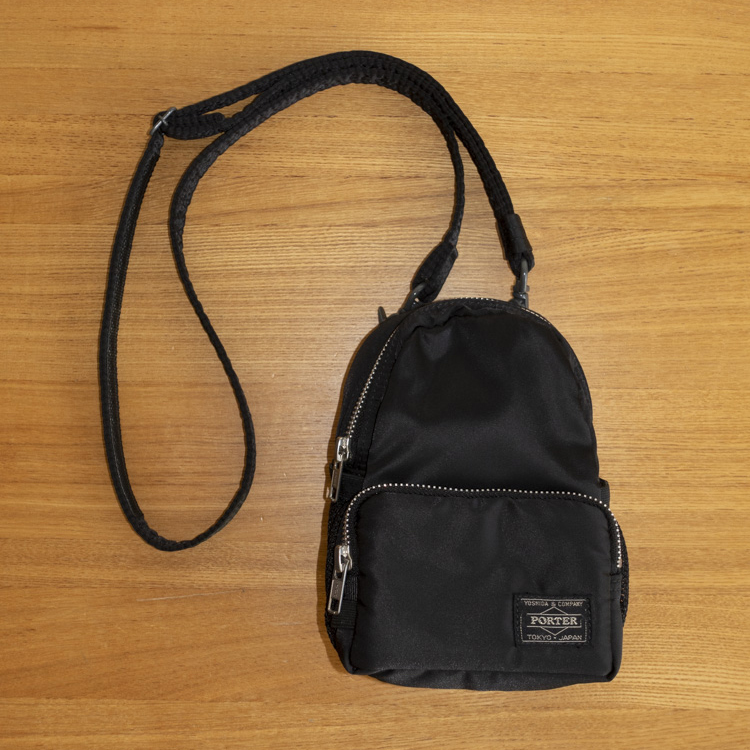 PORTER TANKER - Mini Daypack Pouch Shoulder Bag (Black)