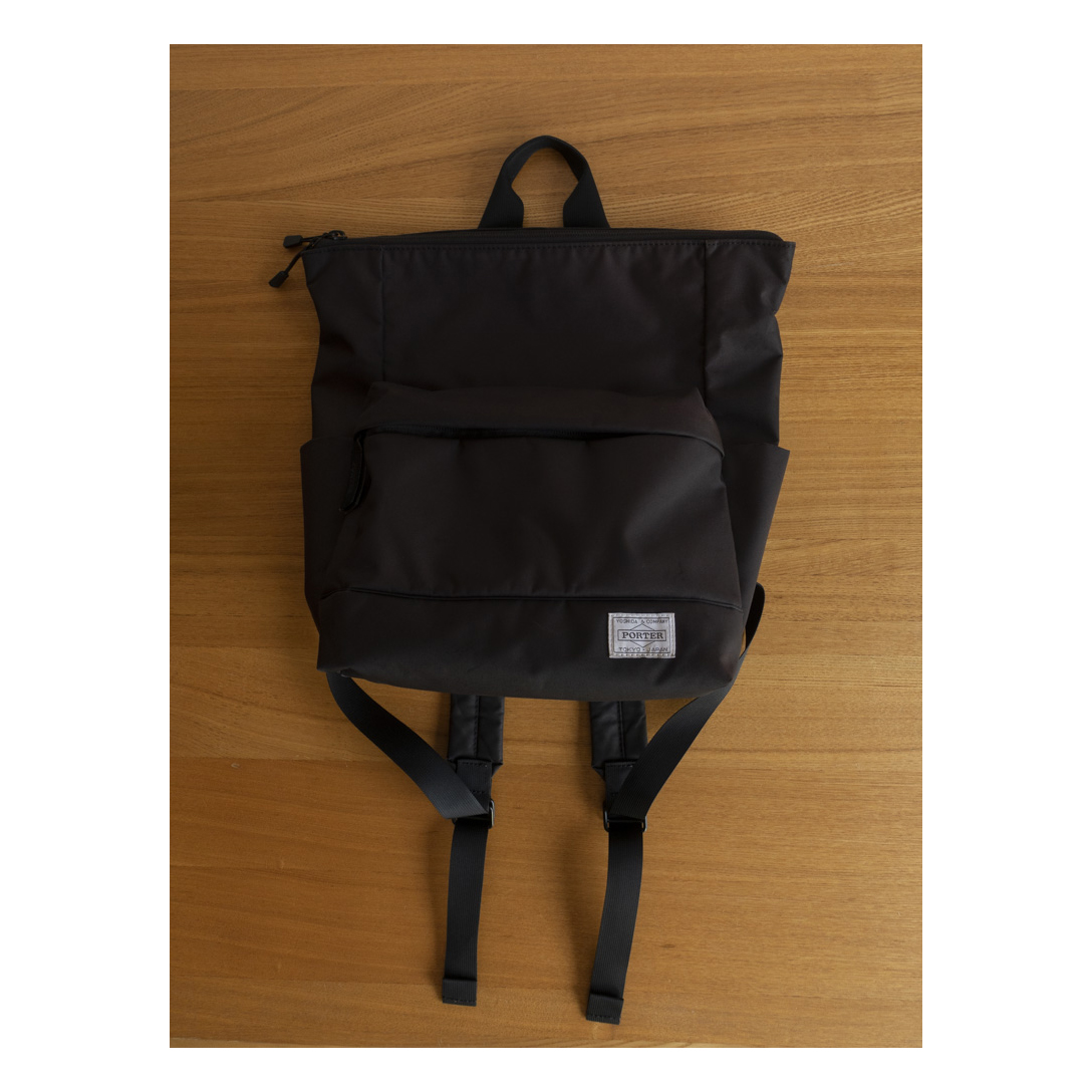 PORTER GIRL - MOUSSE 2WAY DAYPACK S (Natural Charcoal)