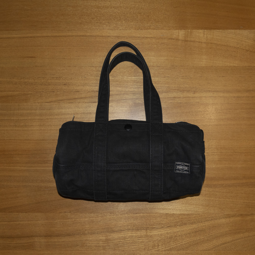 PORTER - CANVAS BOSTON BAG S (Washed Black)