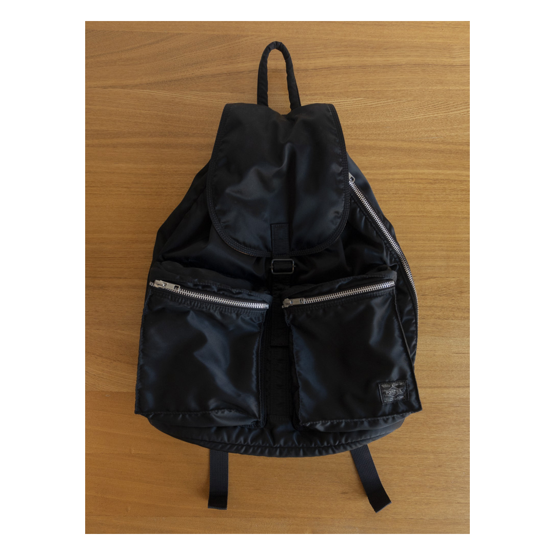 PORTER TANKER - RUCKSACK (zipper ver, Black)